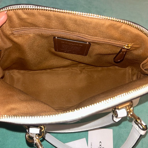 Coach | Bags | Coach 2558 Katy Satchel In Signature Leather White ...